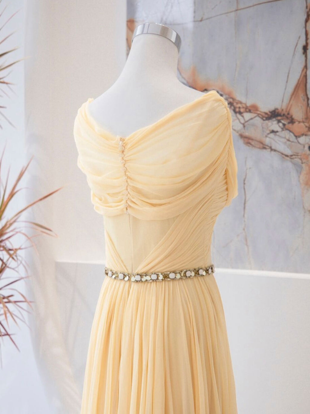 A-line Sweetheart Neck Chiffon Long Prom Dress, Chiffon Formal Evening ...